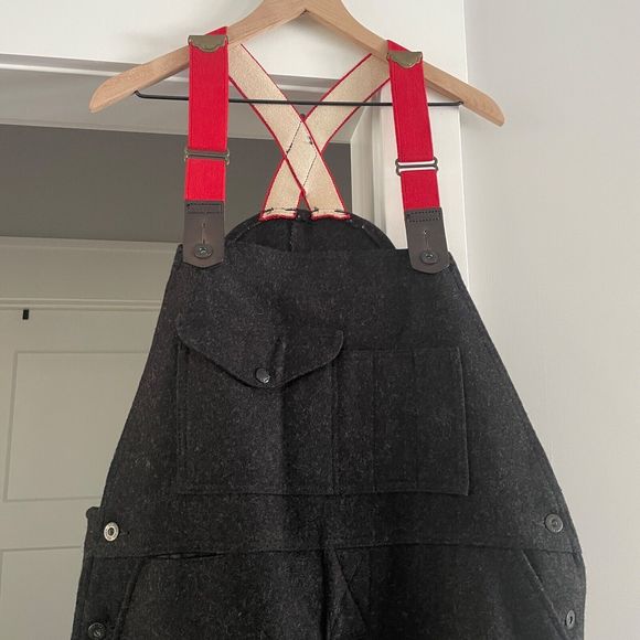 Filson | Pants | Filson Mens 42x32 Mackinaw Wool Bib Charcoal Overalls ...